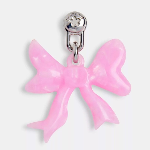 Coach | Accessories | Coachtopia Pink Bow Bag Charm Nwt | Poshmark